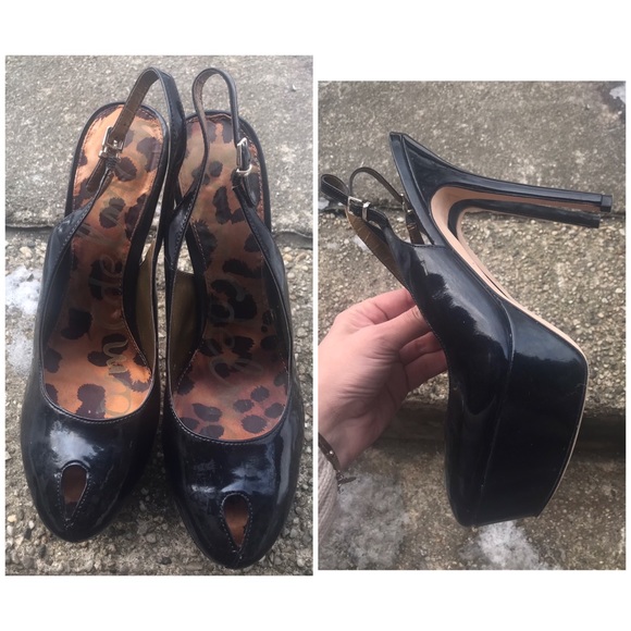 Sam Edelman | Shoes | Sam Edelman Patent Leather Platform Heels | Poshmark